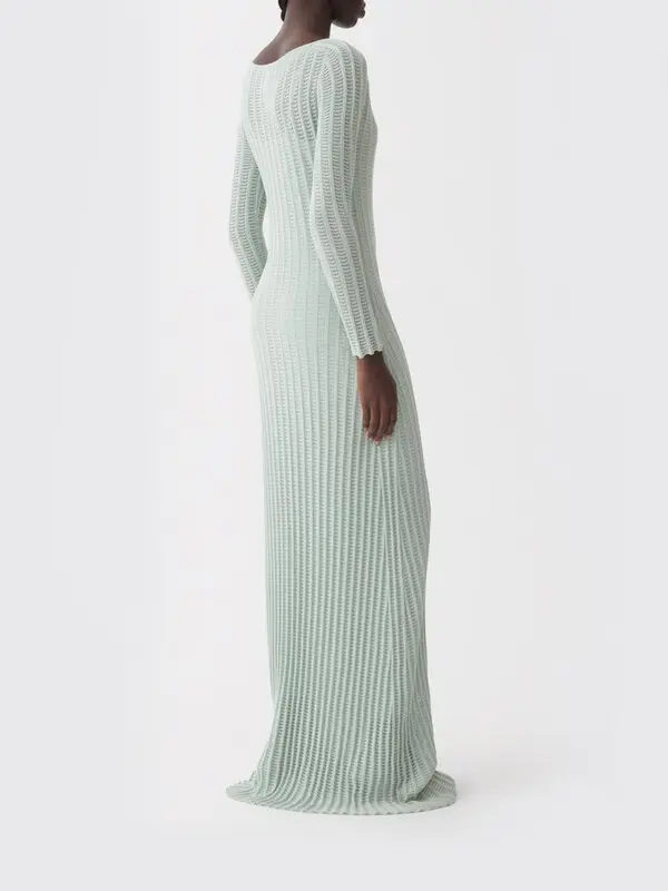 Fabiana Filippi Ribbed Knit Maxi Dress - Green