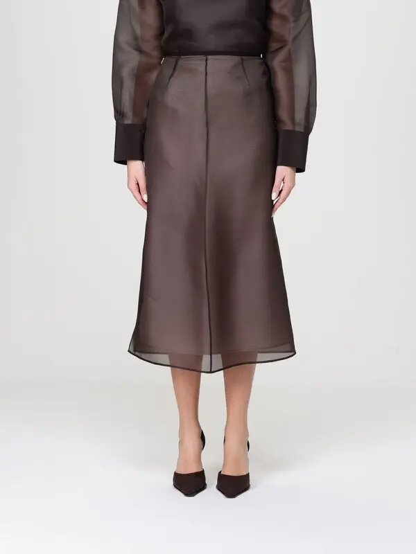 Agnona Midi Skirt - Brown