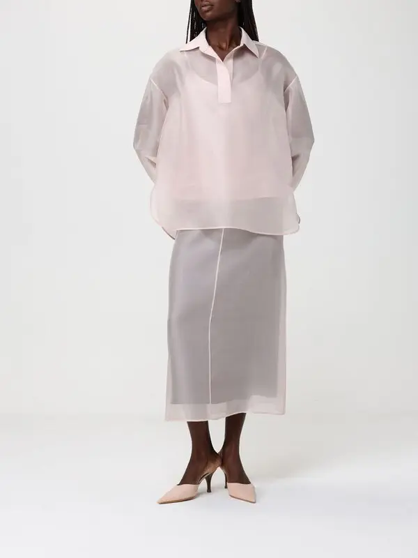 Agnona Midi Skirt - Pink