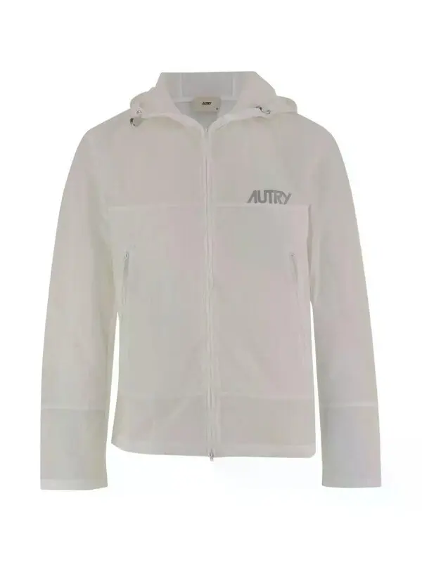AUTRY Zip-fastening Hooded Jacket - White