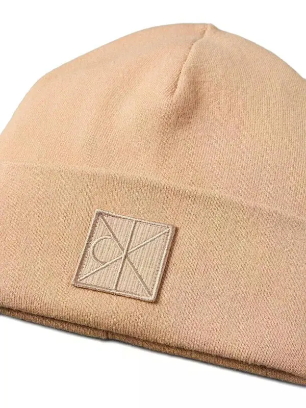 Calvin Klein Square-logo-patch Beanie