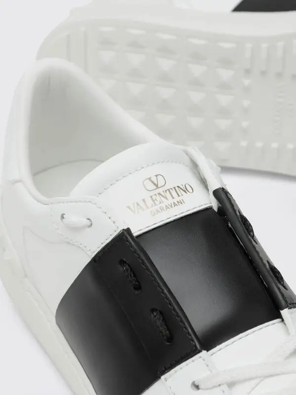Valentino Garavani Open Leather Low Top Sneakers - White 1