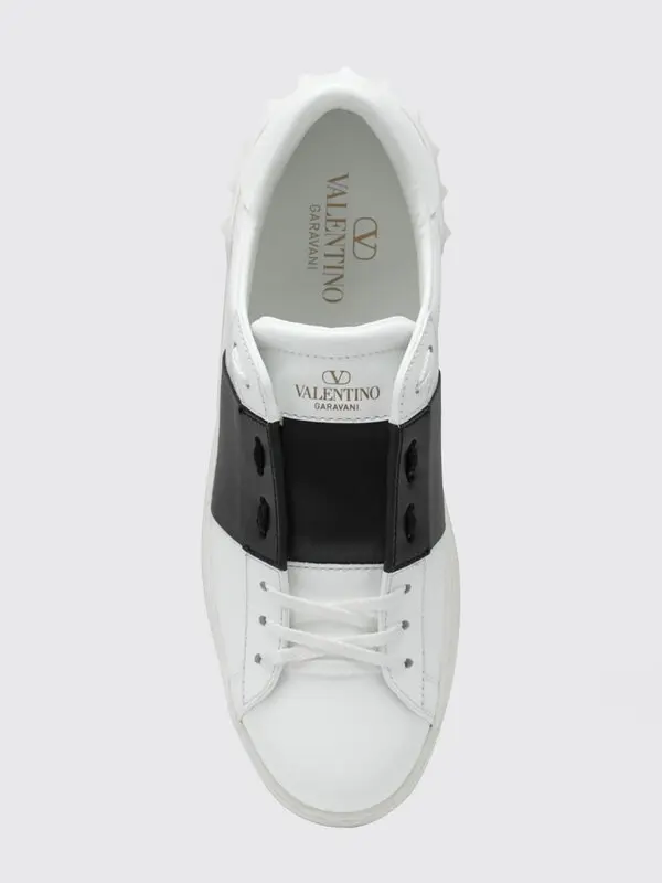 Valentino Garavani Open Leather Low Top Sneakers - White 1