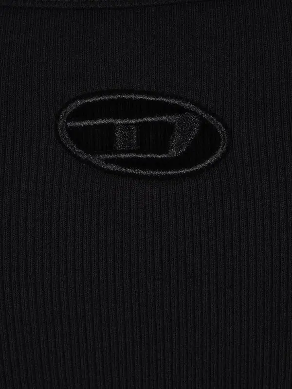 DIESEL® Stretch Cotton Tank Top - Black
