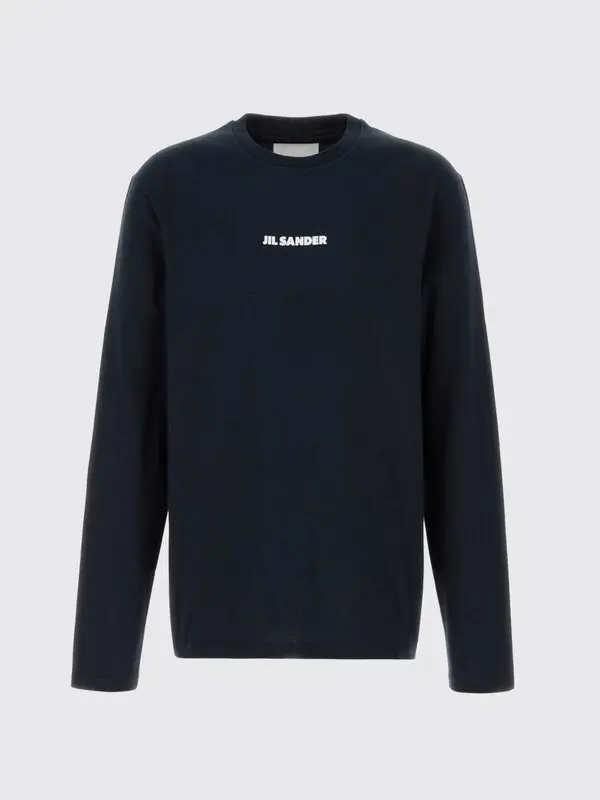 JIL SANDER Cotton Logo T-shirt - Navy
