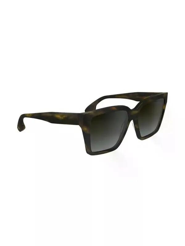 Victoria Beckham Marbled Square Frame Sunglasses