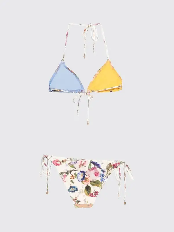 Zimmermann Printed Jersey Triangle Bikini
