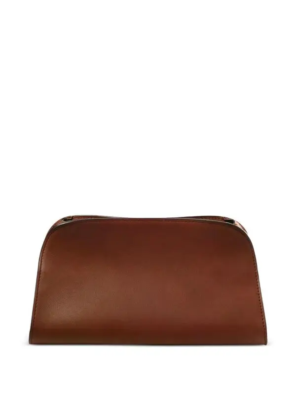 THE ROW Peggy Strap Clutch Bag - Brown