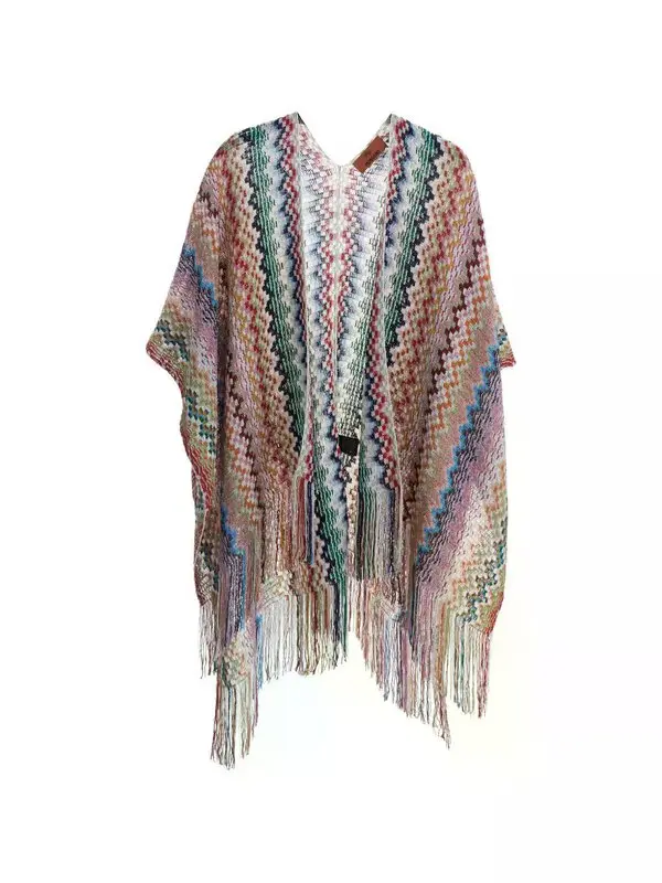 Missoni Fringed Cape - Pink