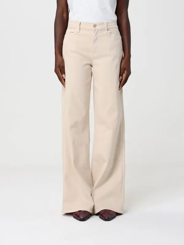 7 For All Mankind Straight Leg Jeans - Beige