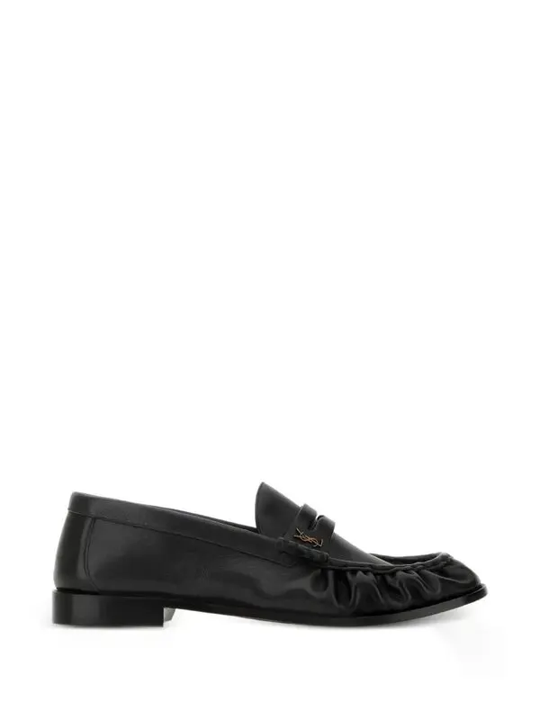 Saint Laurent Logo-plaque Loafers