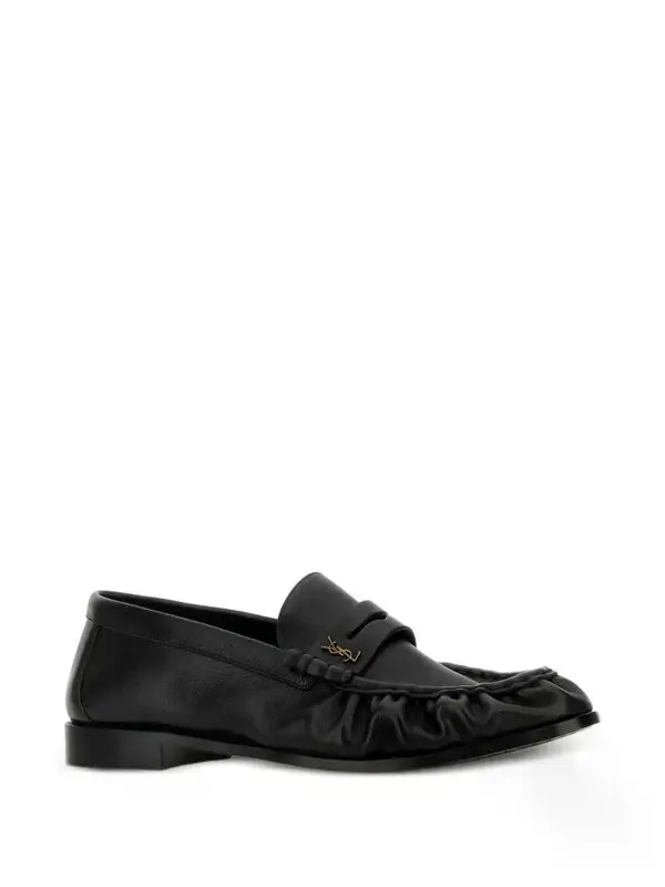 Saint Laurent Logo-plaque Loafers