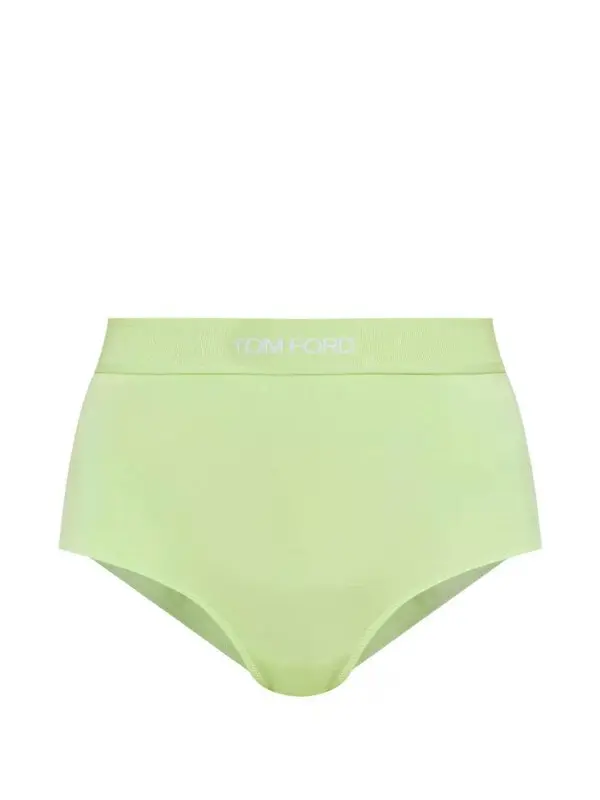 TOM FORD High-waisted Briefs - Green