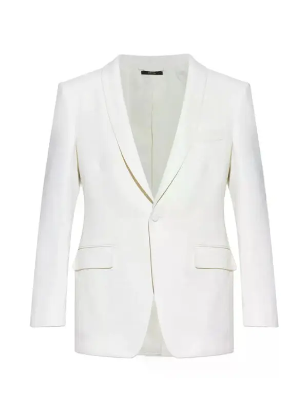 TOM FORD Shawl-lapel Pocket Blazer - White