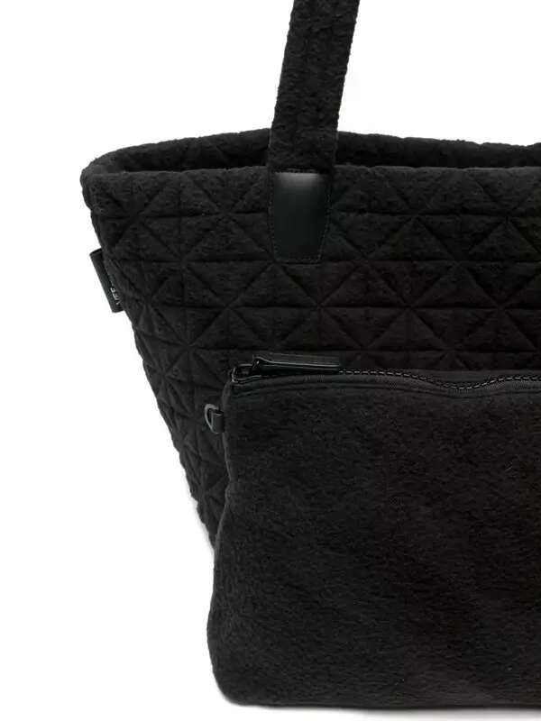 VEECOLLECTIVE Medium Vee Quilted Tote Bag - Black
