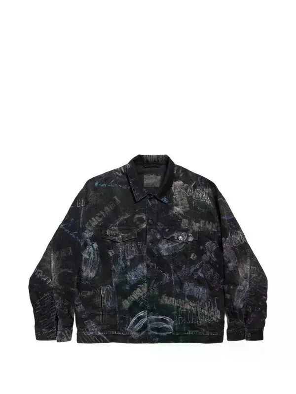 Balenciaga Buttoned Printed Jacket