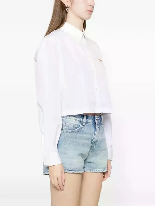 Maison Kitsuné Baby Fox Cropped Shirt