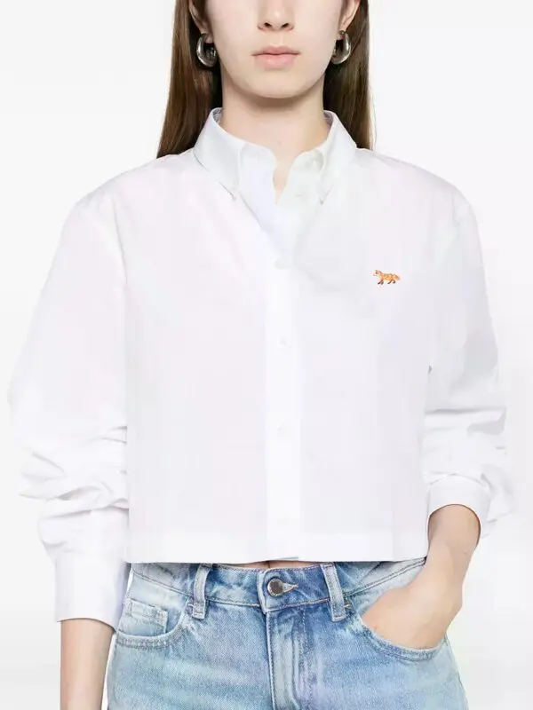 Maison Kitsuné Baby Fox Cropped Shirt
