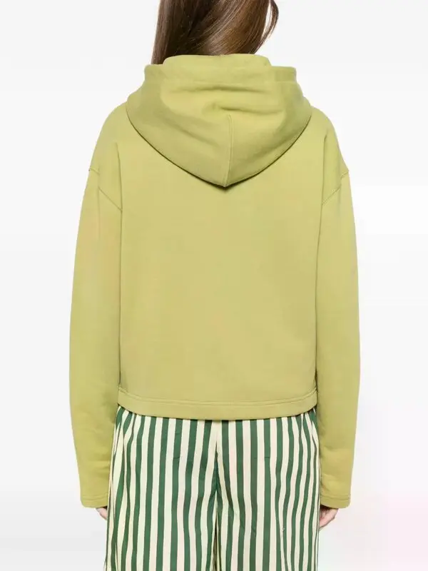 Ami De Coeur Zip-Up Hoodie - Green - 21% Off | Editorialist