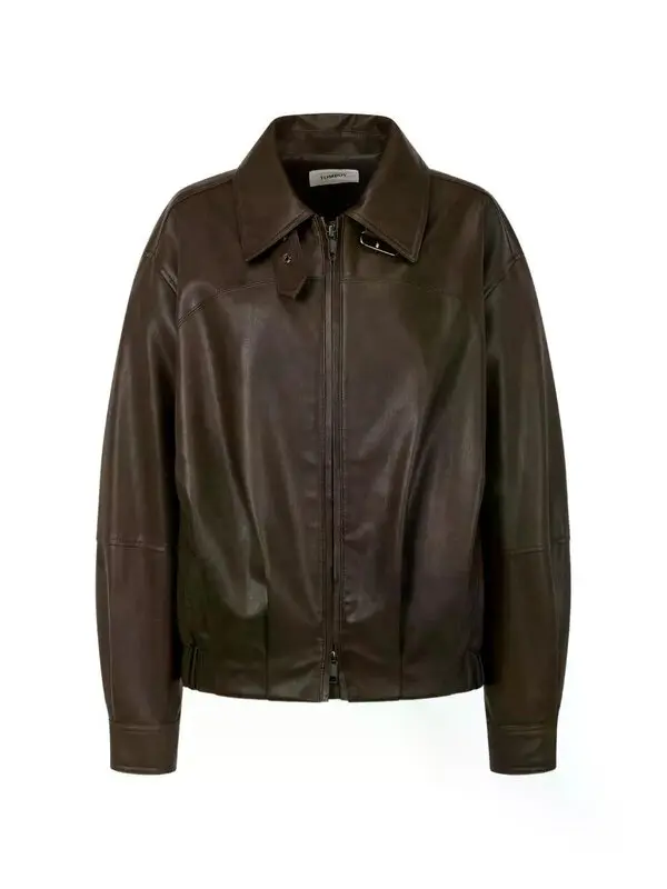 STUDIO TOMBOY Faux-leather Jacket - Brown