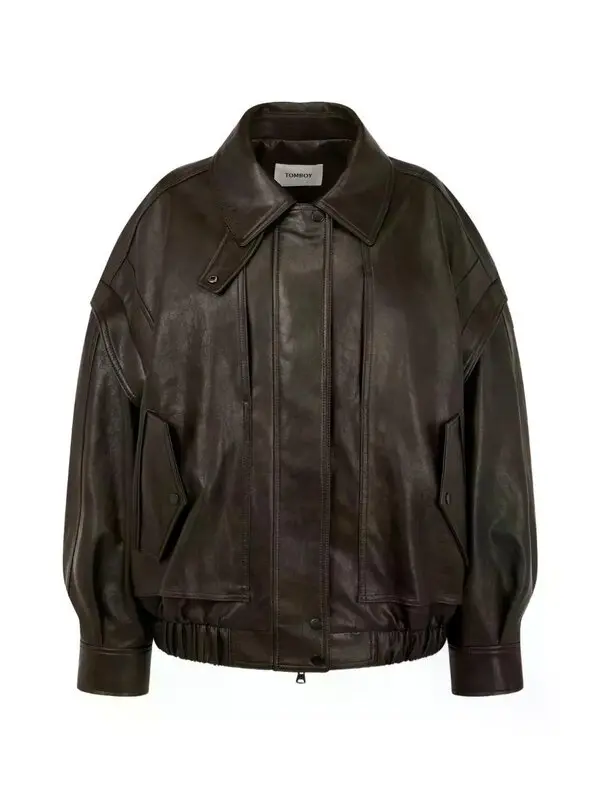 STUDIO TOMBOY Faux-leather Jacket - Brown