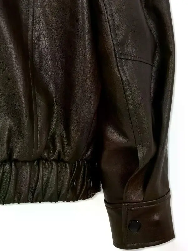 STUDIO TOMBOY Faux-leather Jacket - Brown