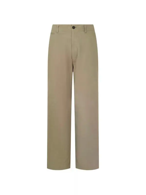 STUDIO TOMBOY Straight-leg Cotton Trousers - Neutrals
