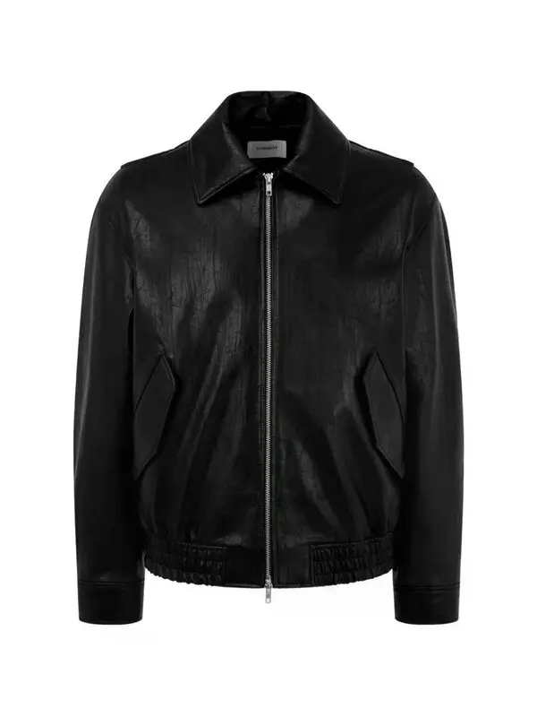 STUDIO TOMBOY Collared Bomber Jacket - Black