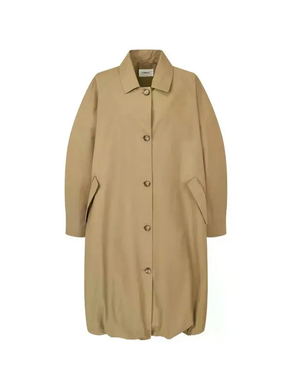STUDIO TOMBOY Buttoned Trench Coat - Neutrals