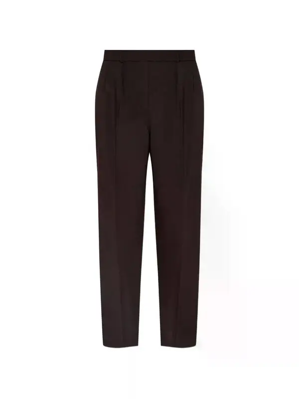 Lacoste Pleated Trousers - Brown