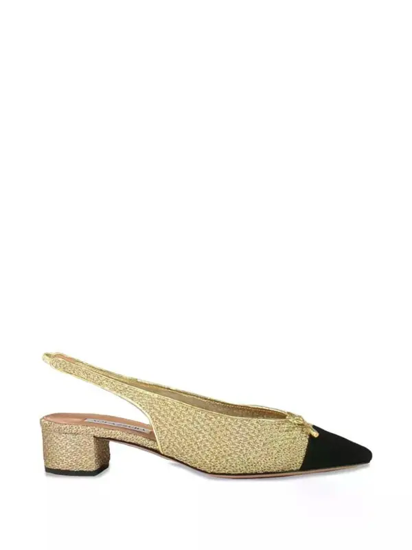 AQUAZZURA Gioia Slingback-strap Pumps - Brown