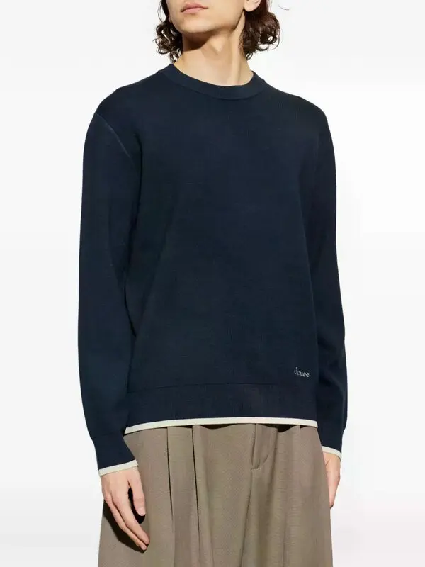 SAMSOE SAMSOE Crewneck Logo Sweater