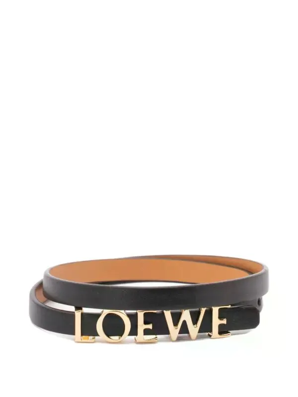 Loewe Logo-plaque Bracelet - Black