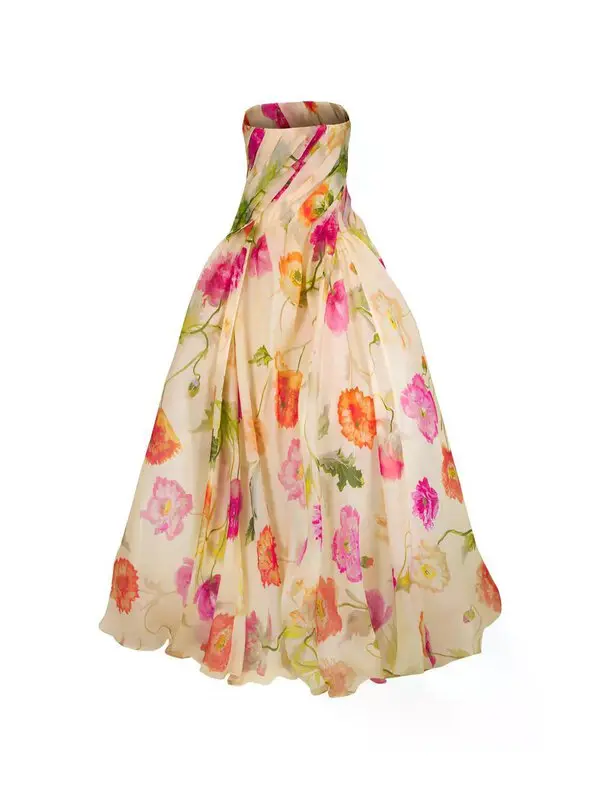 Carolina Herrera Floral-print Midi Dress
