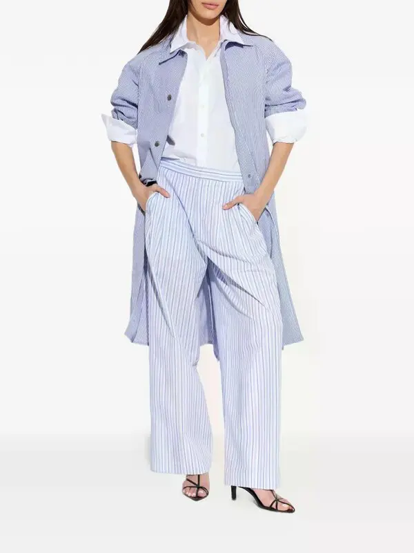 Rag & Bone Striped Pleated Trousers