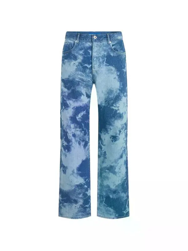 Karl Lagerfeld Bleached Straight Jeans