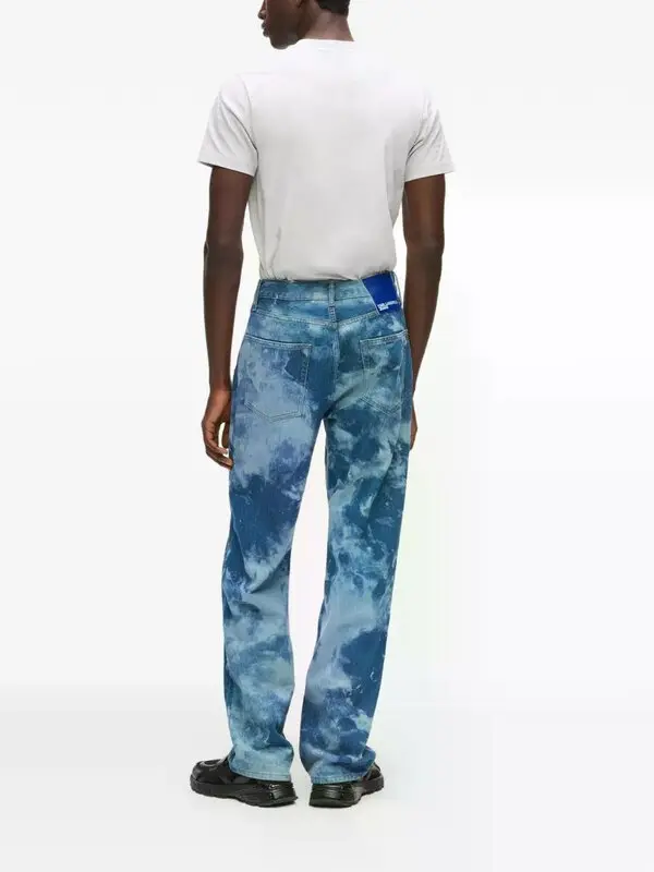 Karl Lagerfeld Bleached Straight Jeans