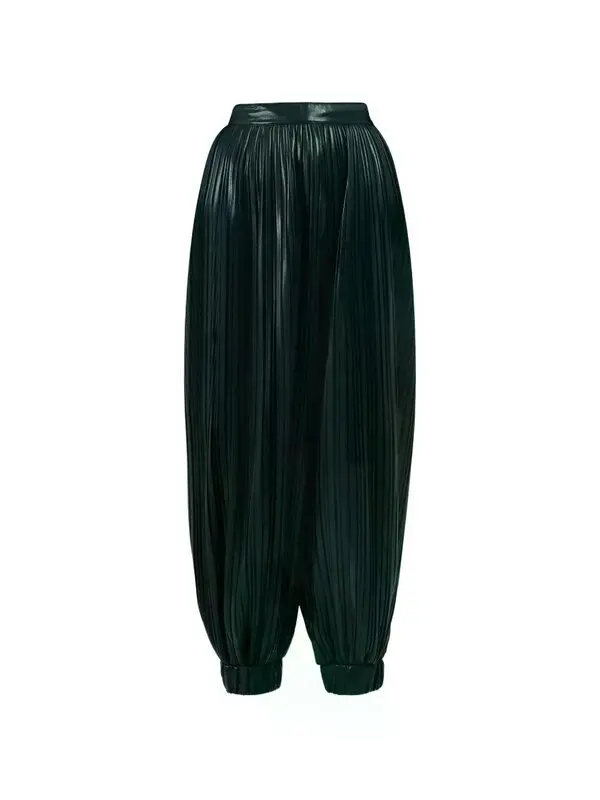 ROWEN ROSE Pleated Balloon Trousers - Green