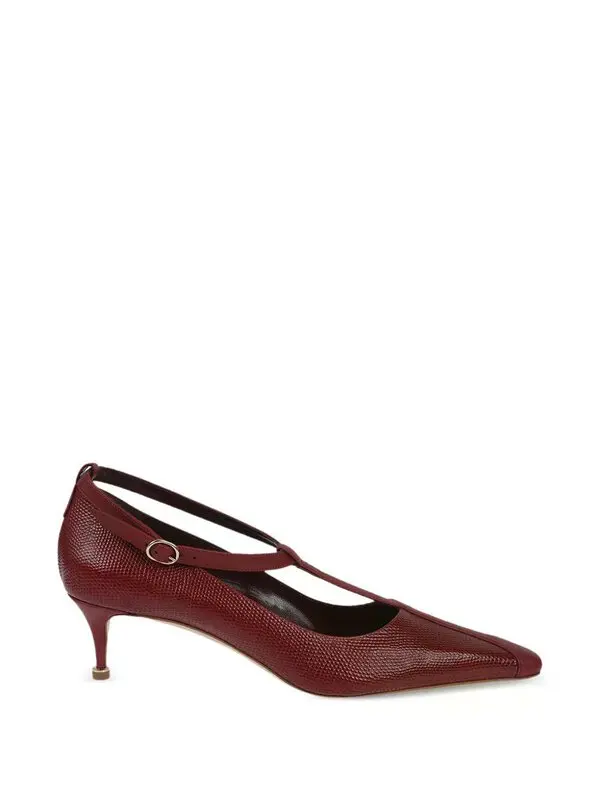 Manolo Blahnik T-strap Pumps - Red