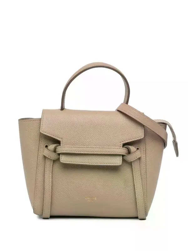 Celine 2020 Nano Belt Satchel - Brown