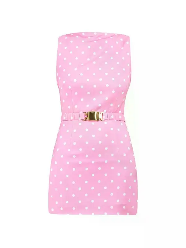 ROWEN ROSE Polka-dot Mini Dress