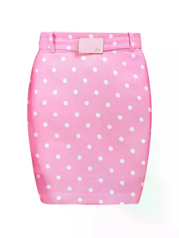 ROWEN ROSE Polka-dot Mini Skirt - Pink