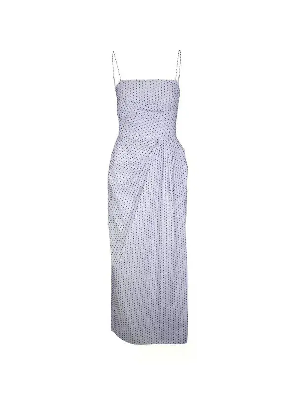 Adam Lippes Cari Spaghetti-strap Draped Dress