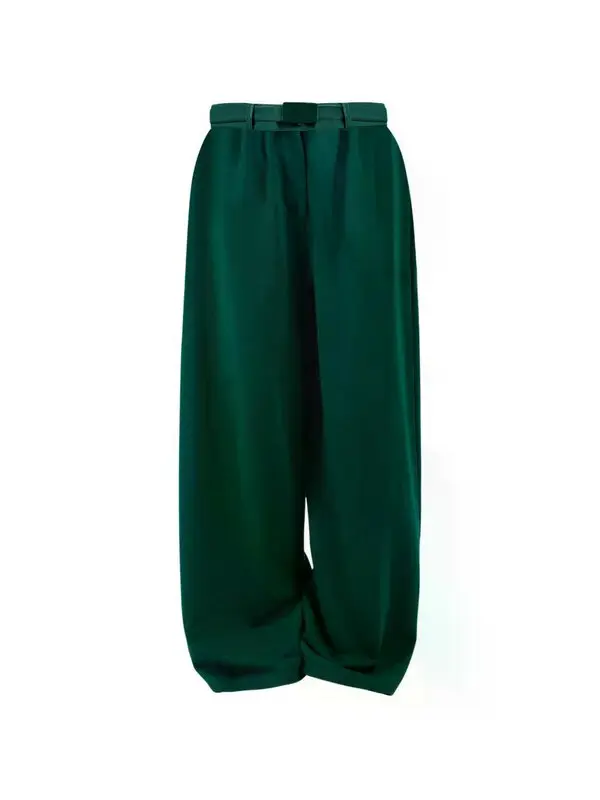 ROWEN ROSE Wide-leg Trousers - Green