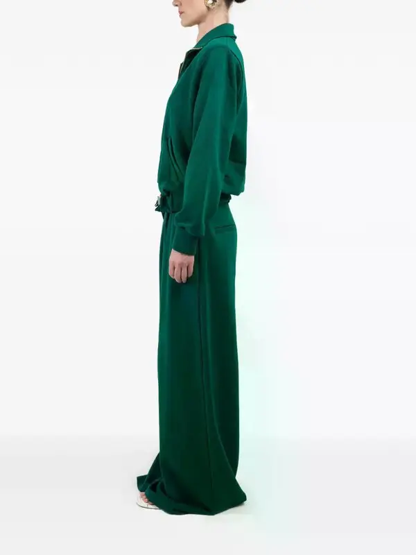ROWEN ROSE Wide-leg Trousers - Green
