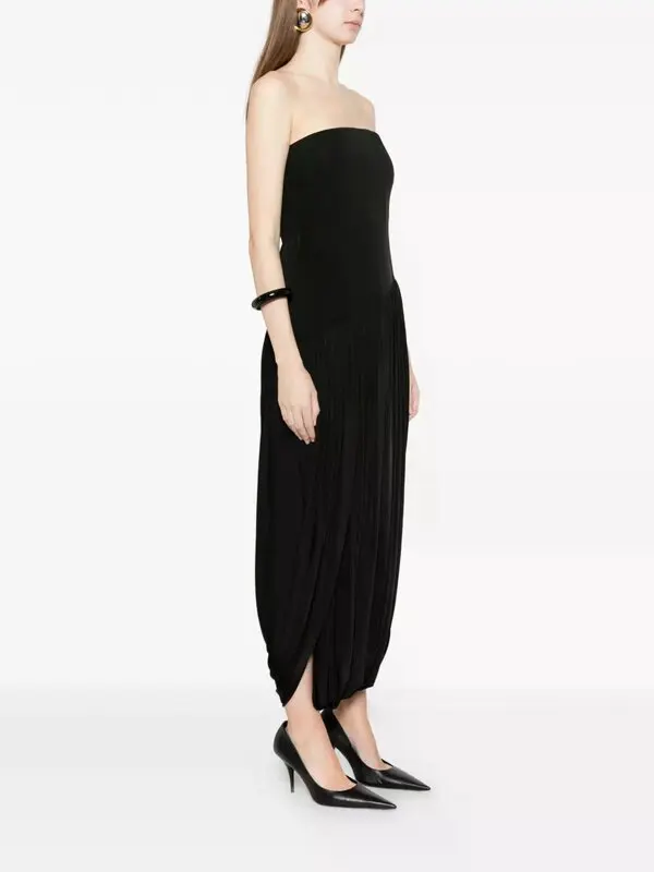 FERRAGAMO Strapless Pleated Dress