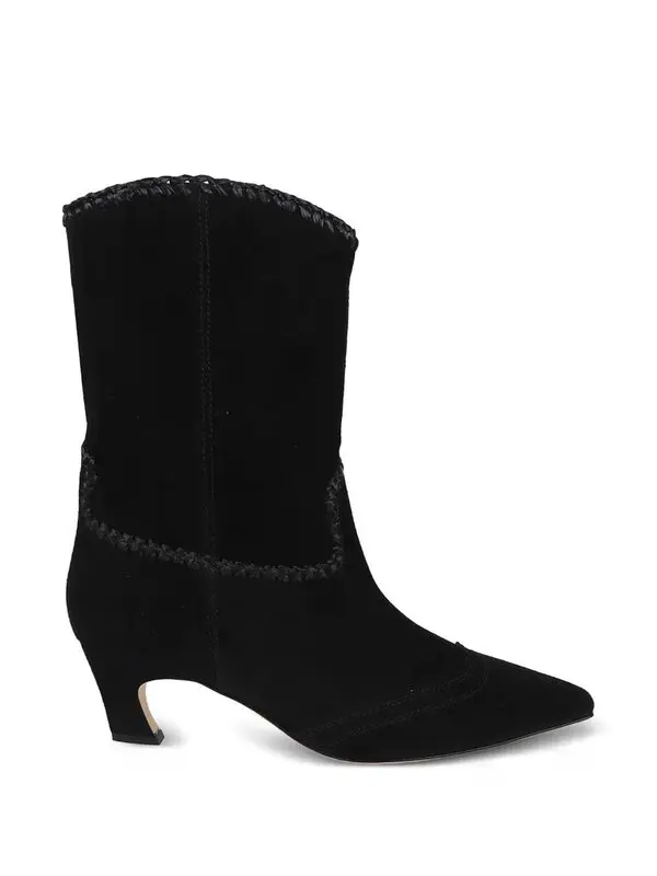 Ermanno Scervino Topstitch Heeled Boots