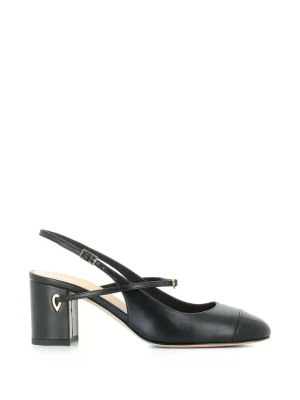 Jennifer Chamandi Mattia Cap-toe Slingback Pumps
