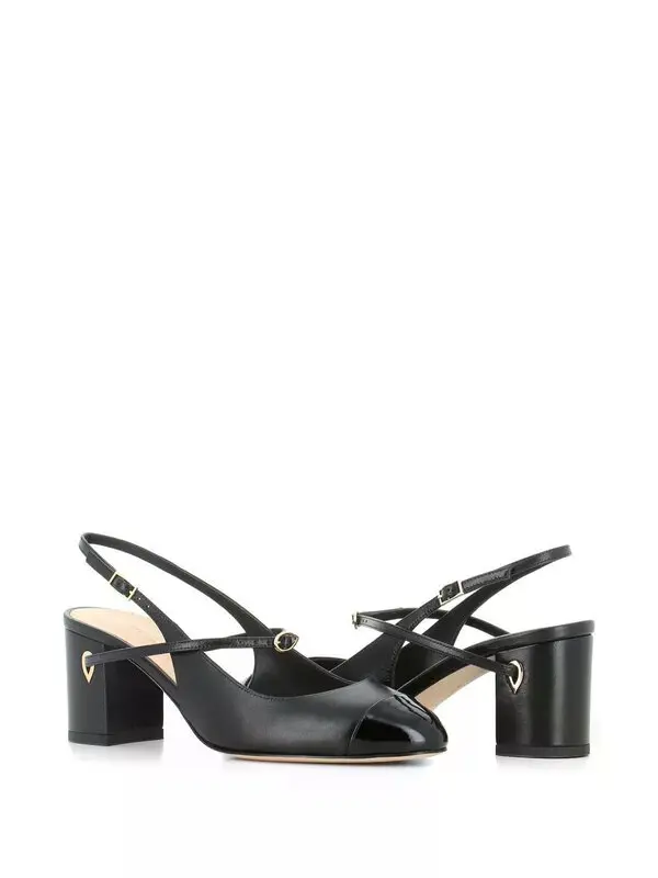 Jennifer Chamandi Mattia Cap-toe Slingback Pumps