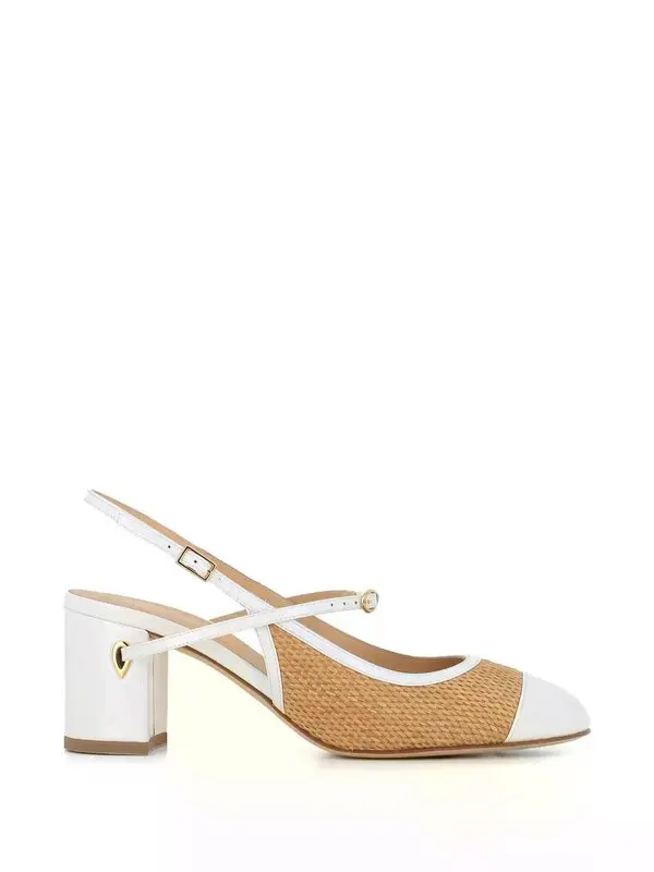 Jennifer Chamandi Mattia Woven Strap Pumps